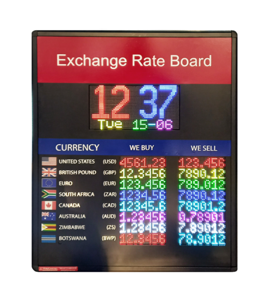 Foreign Exchange Displays - Polycomp Technologies (Pty) Ltd